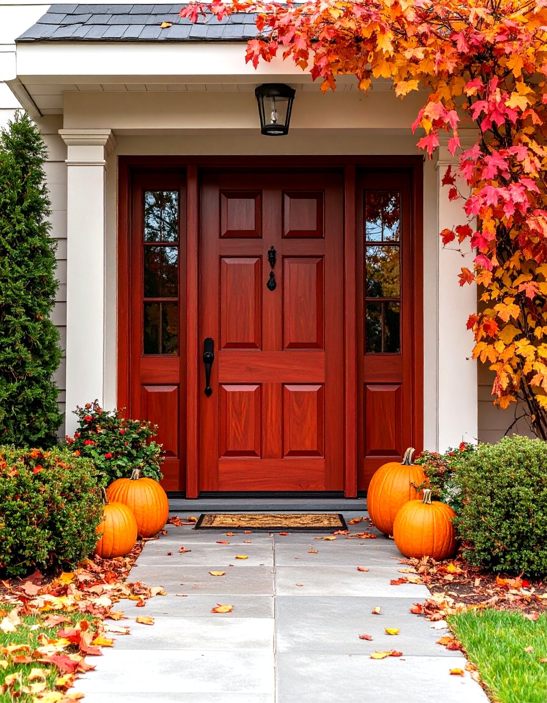 24 Stained Front Door Ideas: Welcome Entryway Makeover - Too Much Time