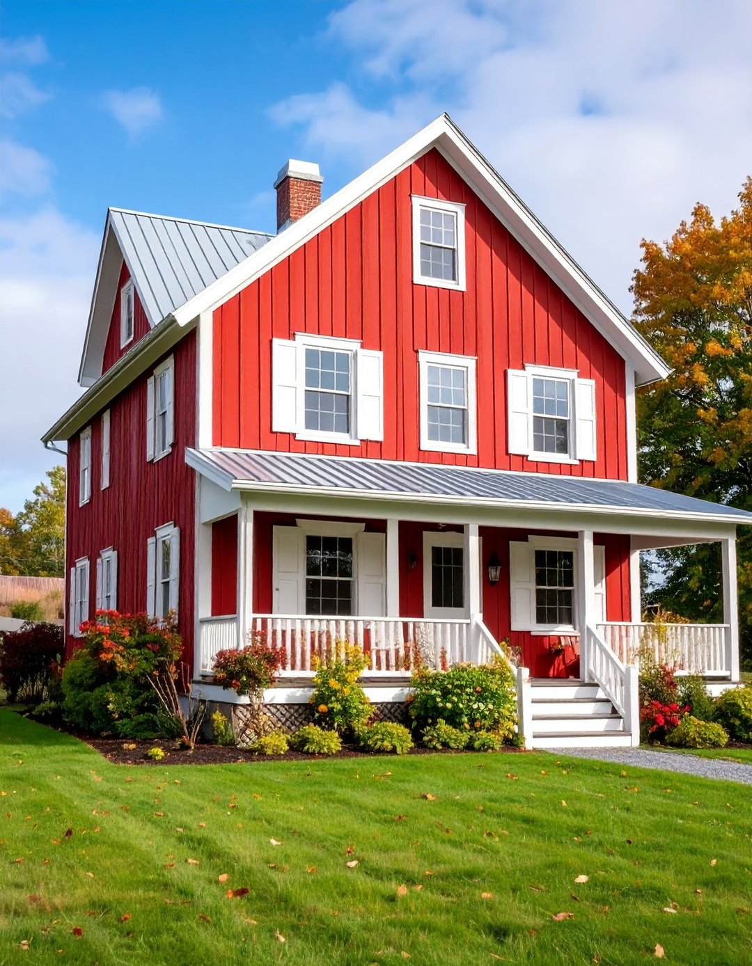 24 Red Home Exterior Ideas to Boost Curb Appeal Today. - Too Much Time