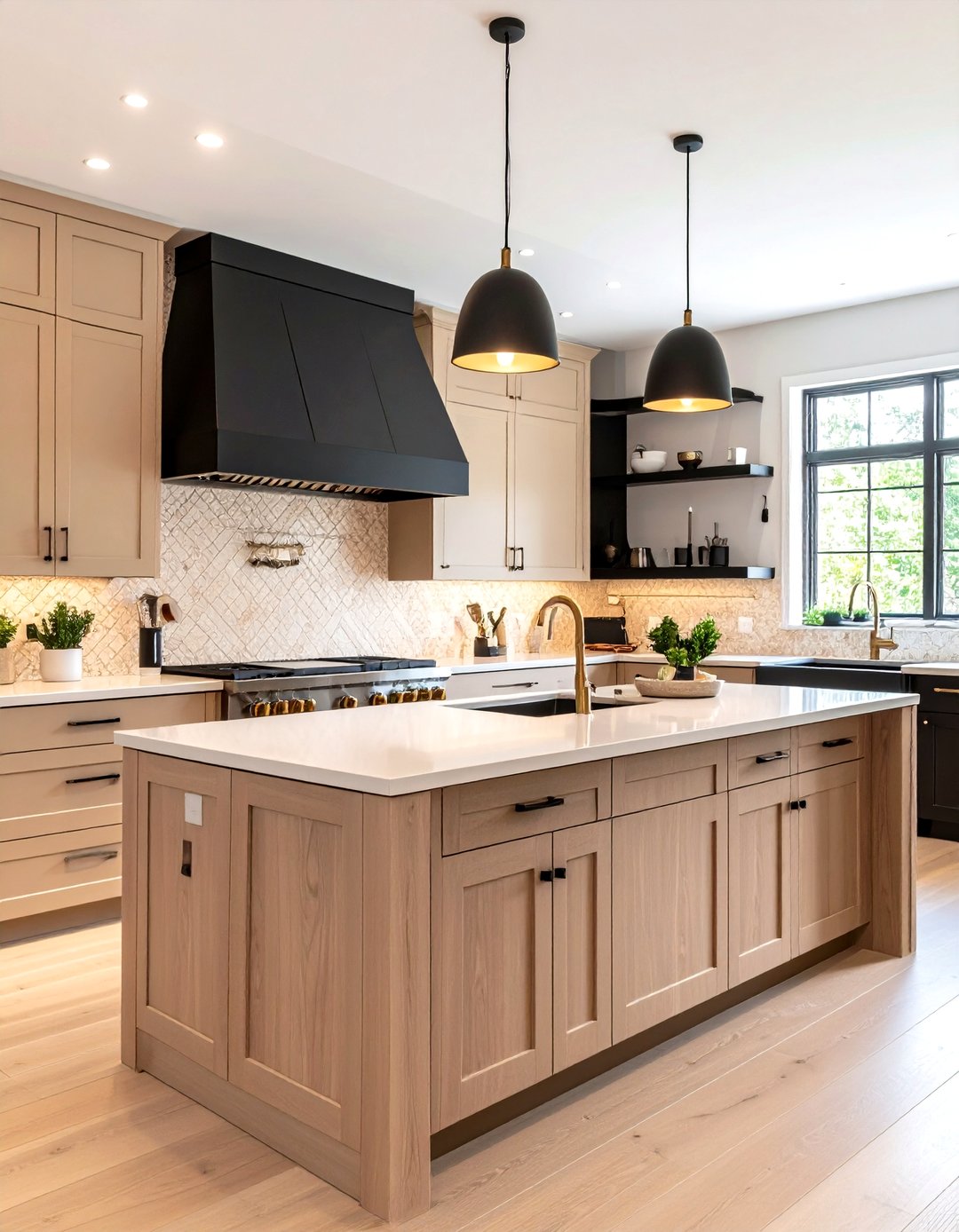 24 Black and Beige Kitchen Ideas for Cozy Cooking Zones - Too Much Time