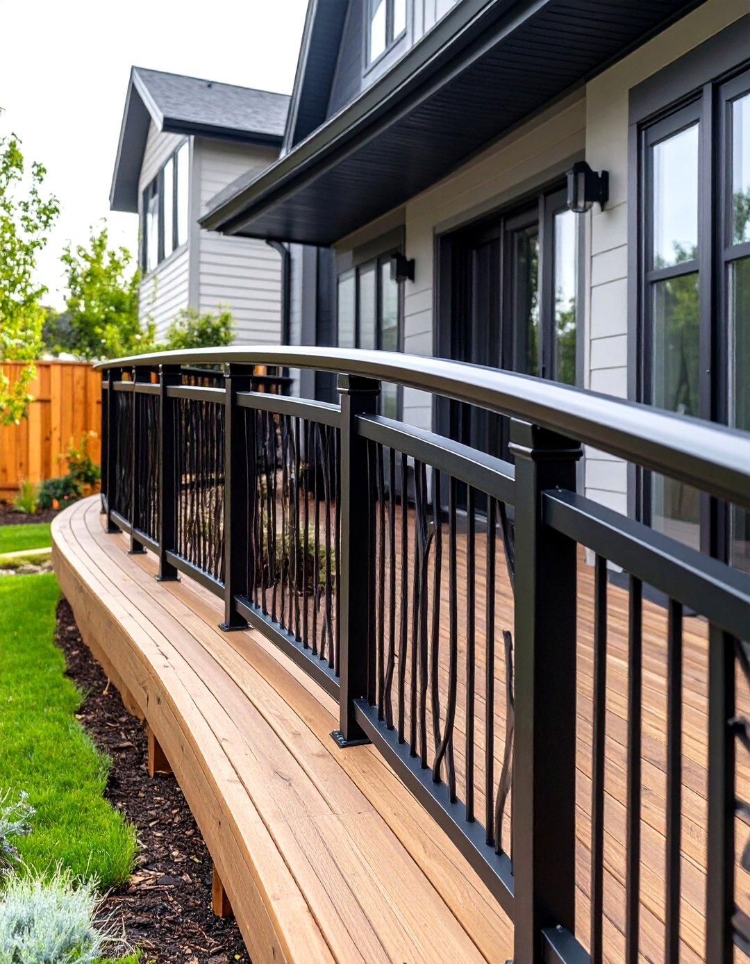 24 Black Deck Railing Ideas to Elevate Outdoor Spaces - Too Much Time