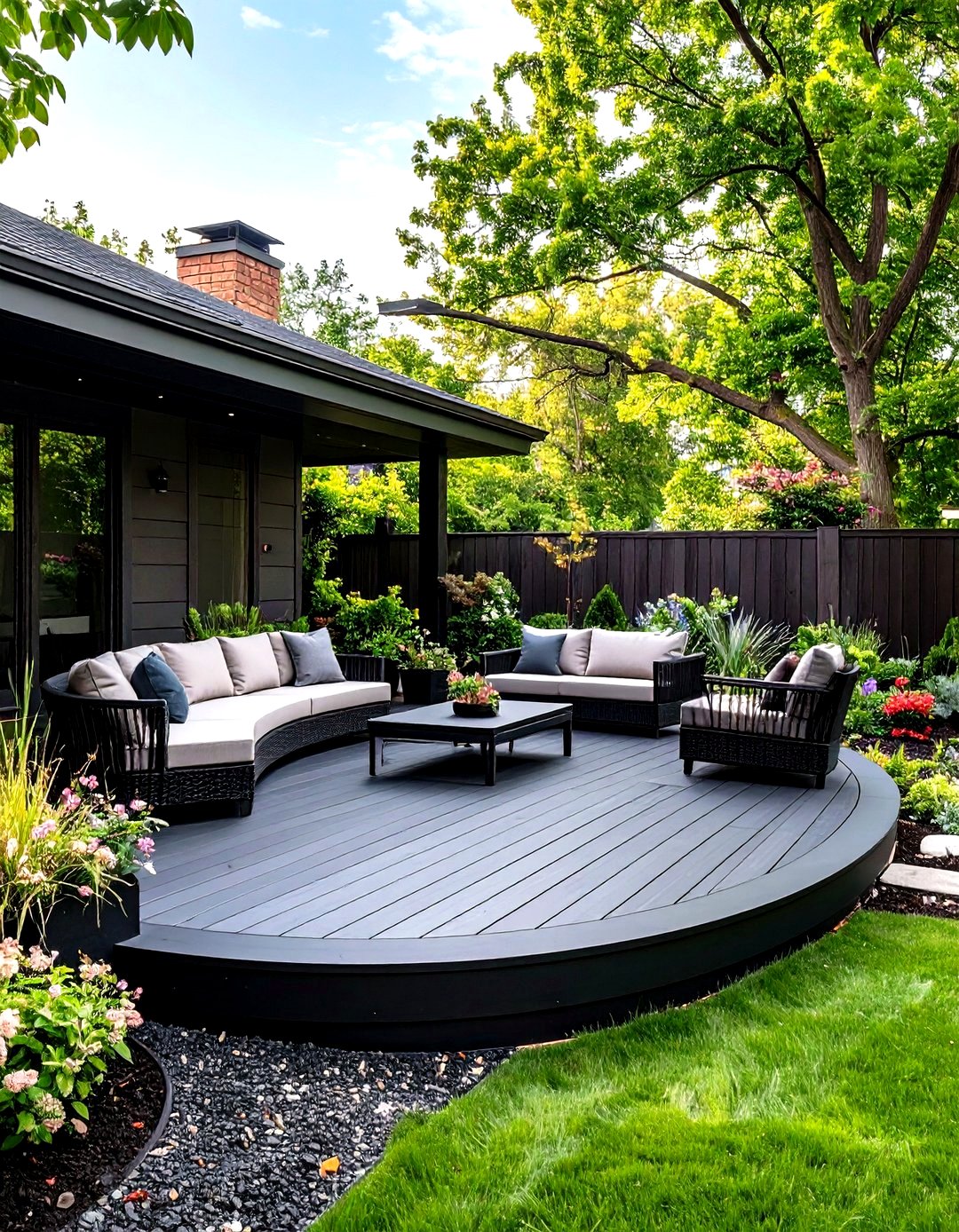 24 Black Deck Ideas for Night-ready Outdoor Living - Too Much Time