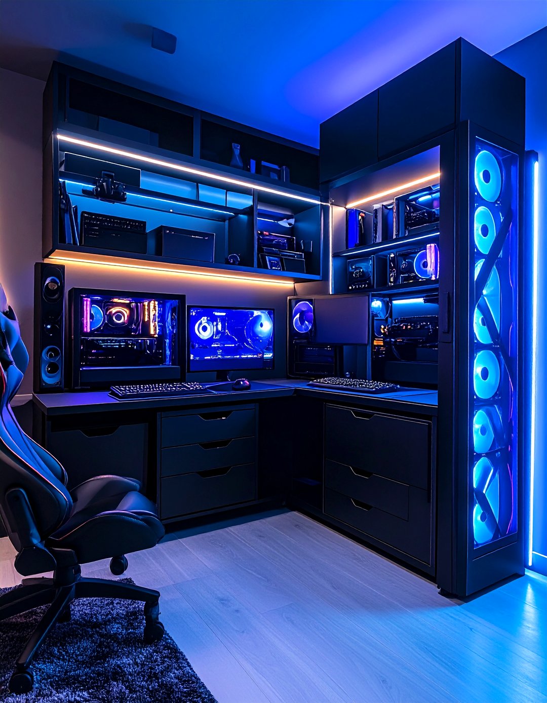 24 Black Gaming Room Ideas for a Sleek Play Space Today - Too Much Time