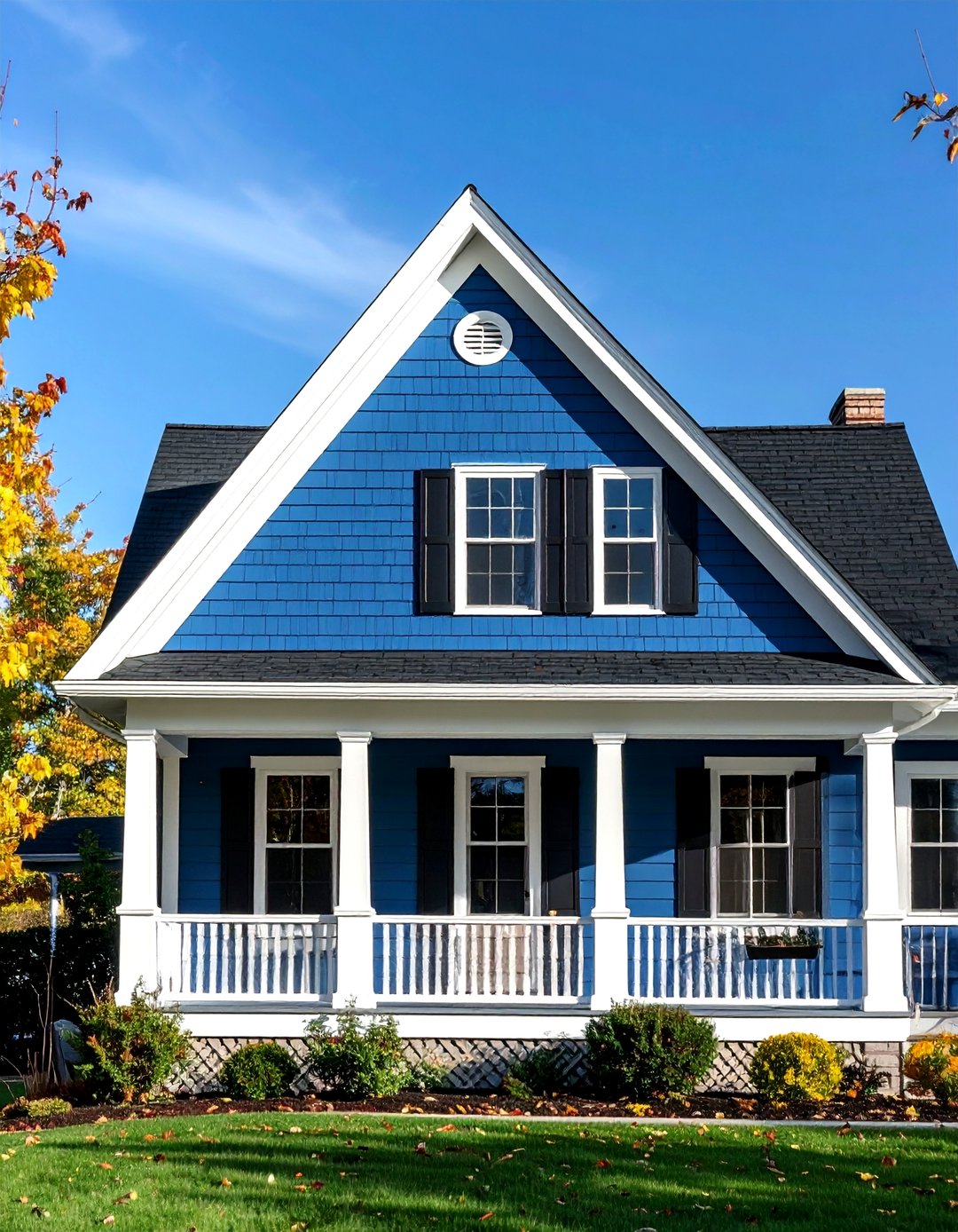 24 Dark Blue House with Black Trim Ideas for Appeal - Too Much Time