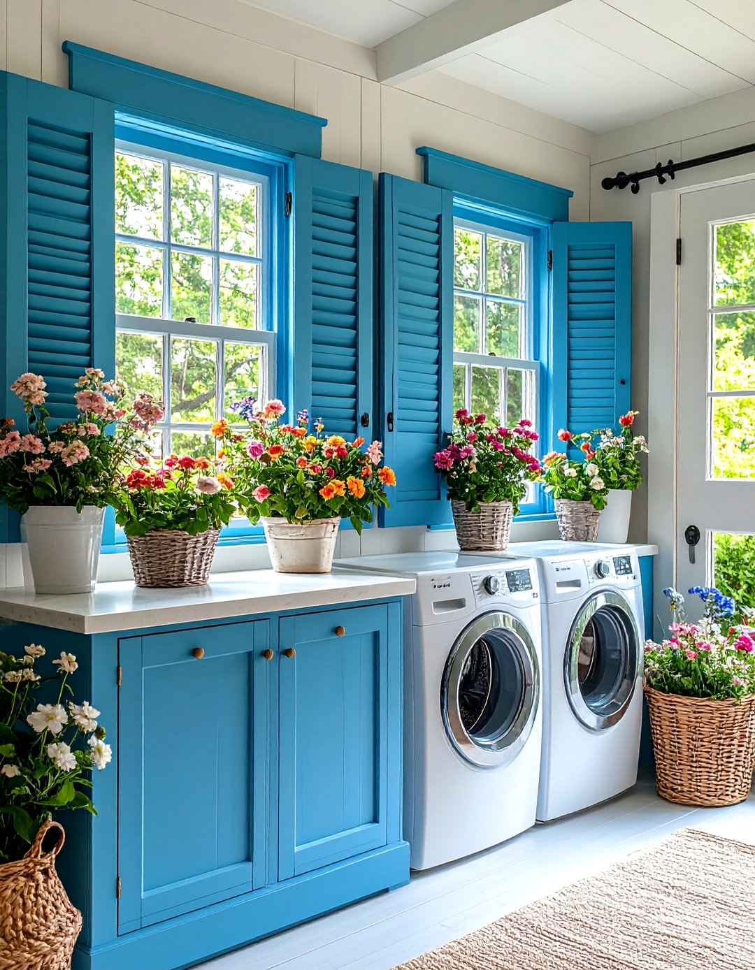 24 Blue Laundry Room Ideas for Fresh, Functional Spaces - Too Much Time