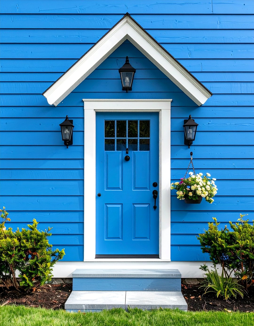 24 Dark Blue House with Black Trim Ideas for Appeal - Too Much Time