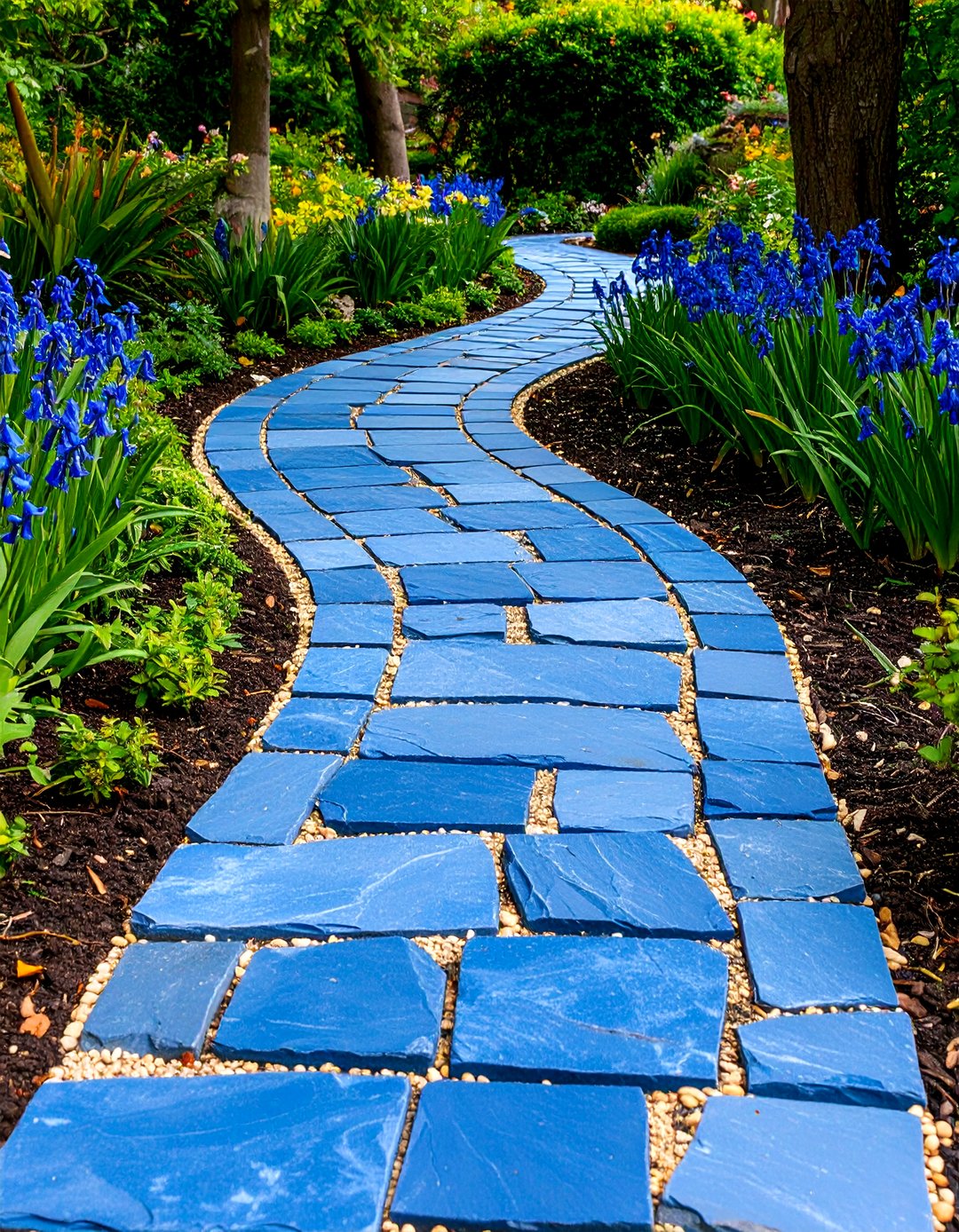 24 Bluestone Walkway Ideas: Elegant Stone Paths Outside - Too Much Time