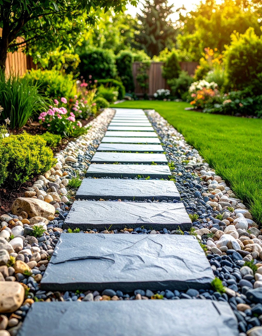 24 Bluestone Walkway Ideas: Elegant Stone Paths Outside - Too Much Time