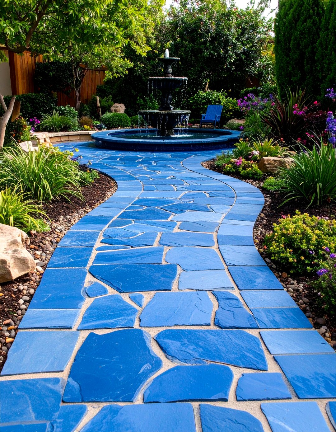 24 Bluestone Walkway Ideas: Elegant Stone Paths Outside - Too Much Time