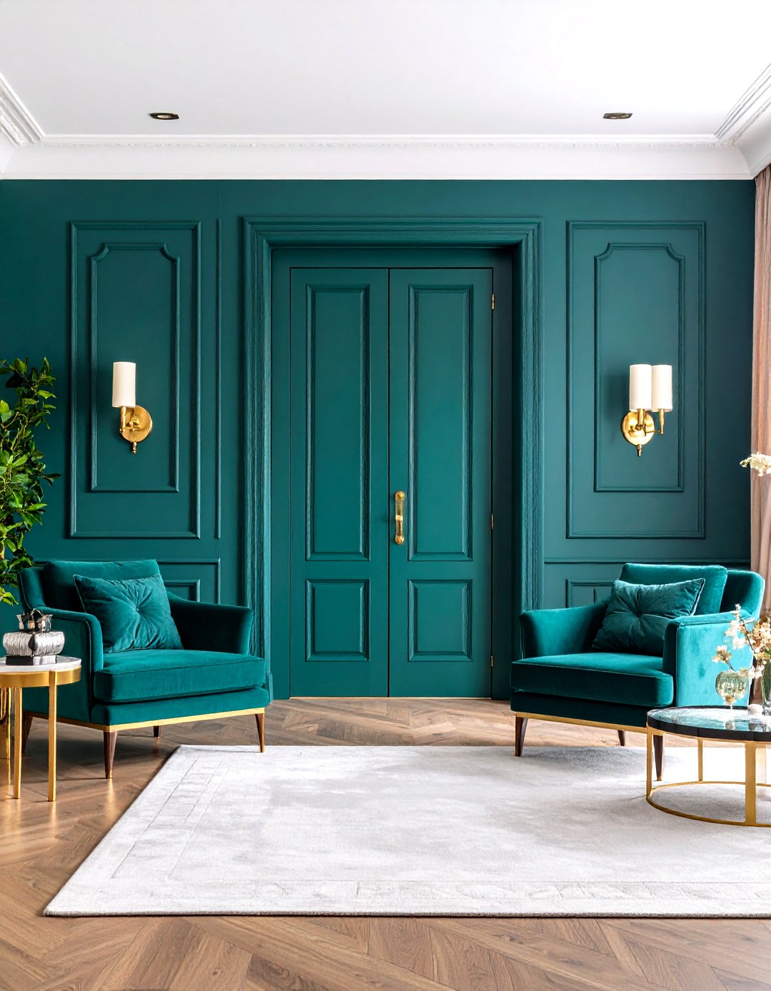 24 Door Painting Ideas: Fresh Look with Color and Trim - Too Much Time