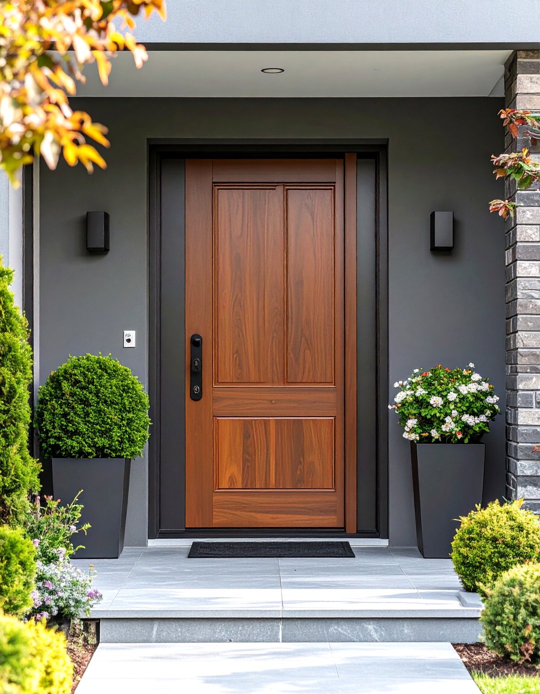 24 Brown House Front Door Colors: Welcoming Curb Appeal - Too Much Time