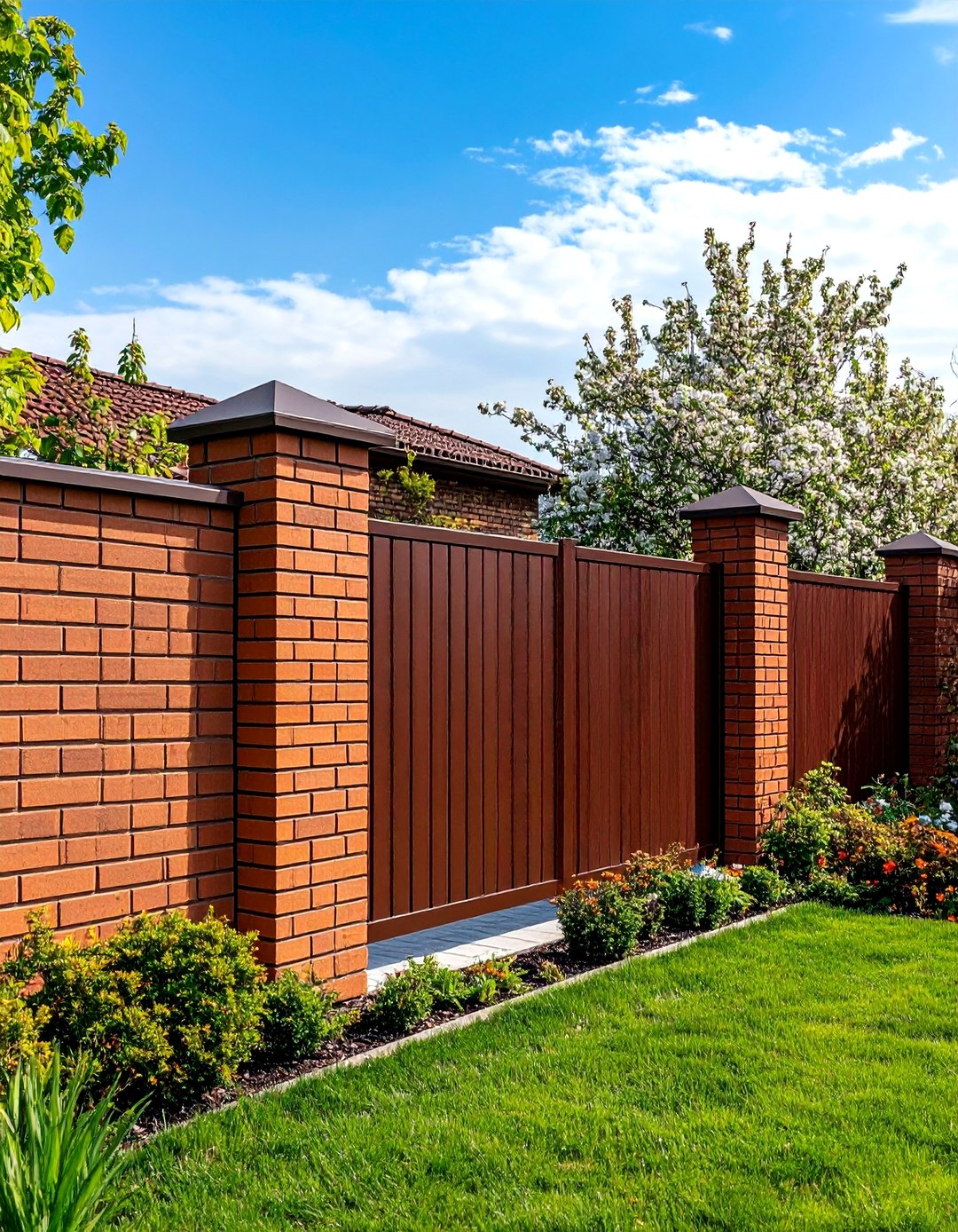 24 Brown Brick Exterior Home Ideas for Bold Facades - Too Much Time