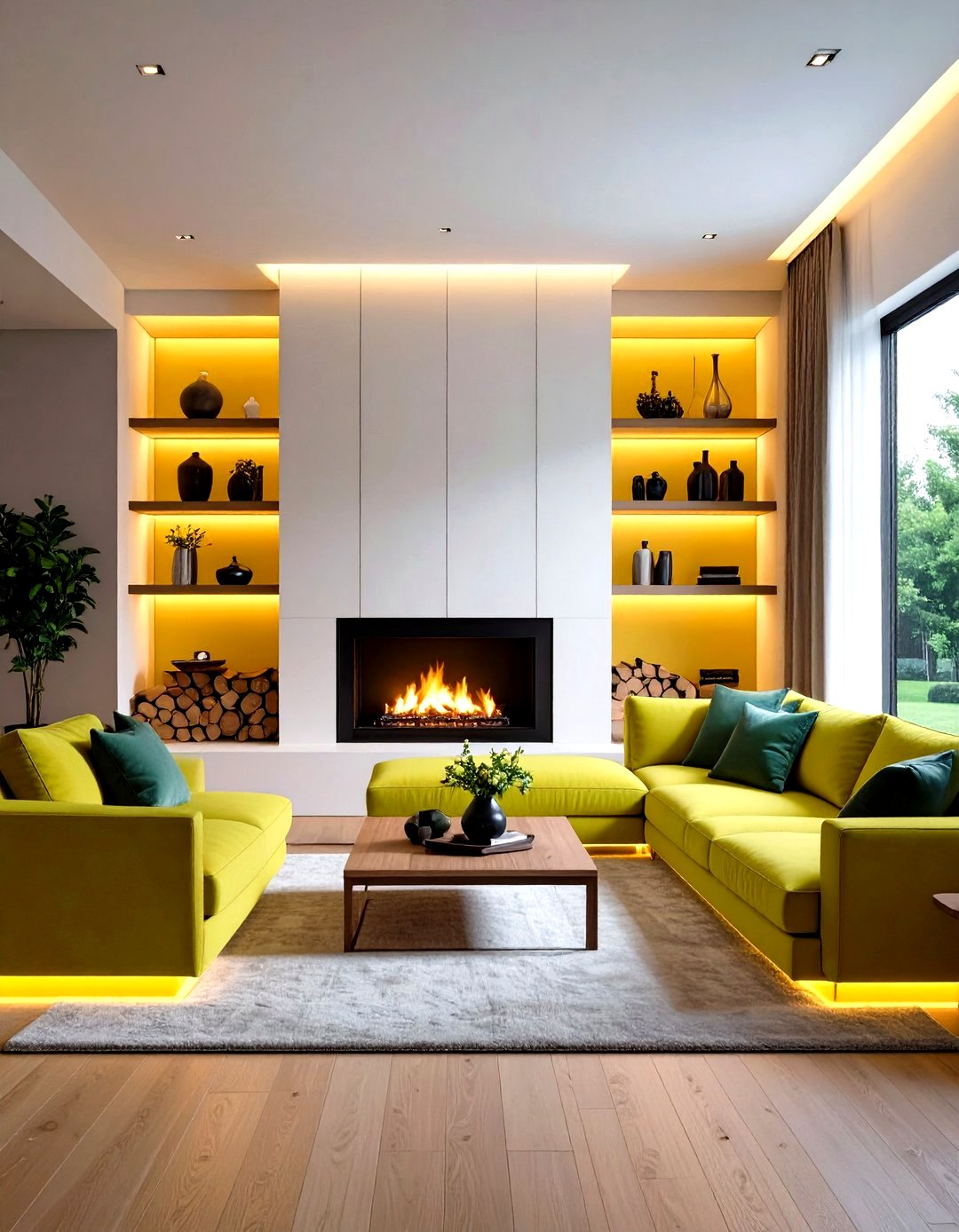 24 Fireplace Lighting Ideas for Warm, Layered Glow - Too Much Time