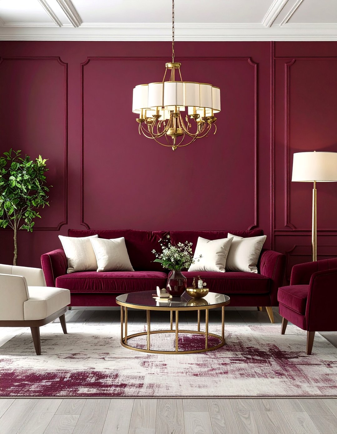 24 Burgundy Living Room Ideas: Textures and Warmth - Too Much Time