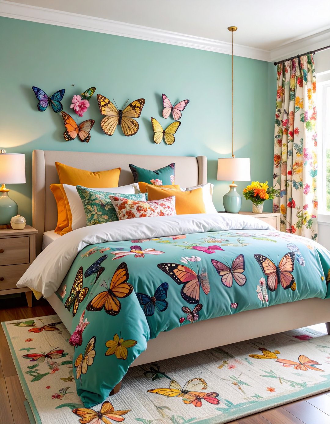 24 Butterfly-themed Room Ideas: Delicate Color Palette - Too Much Time