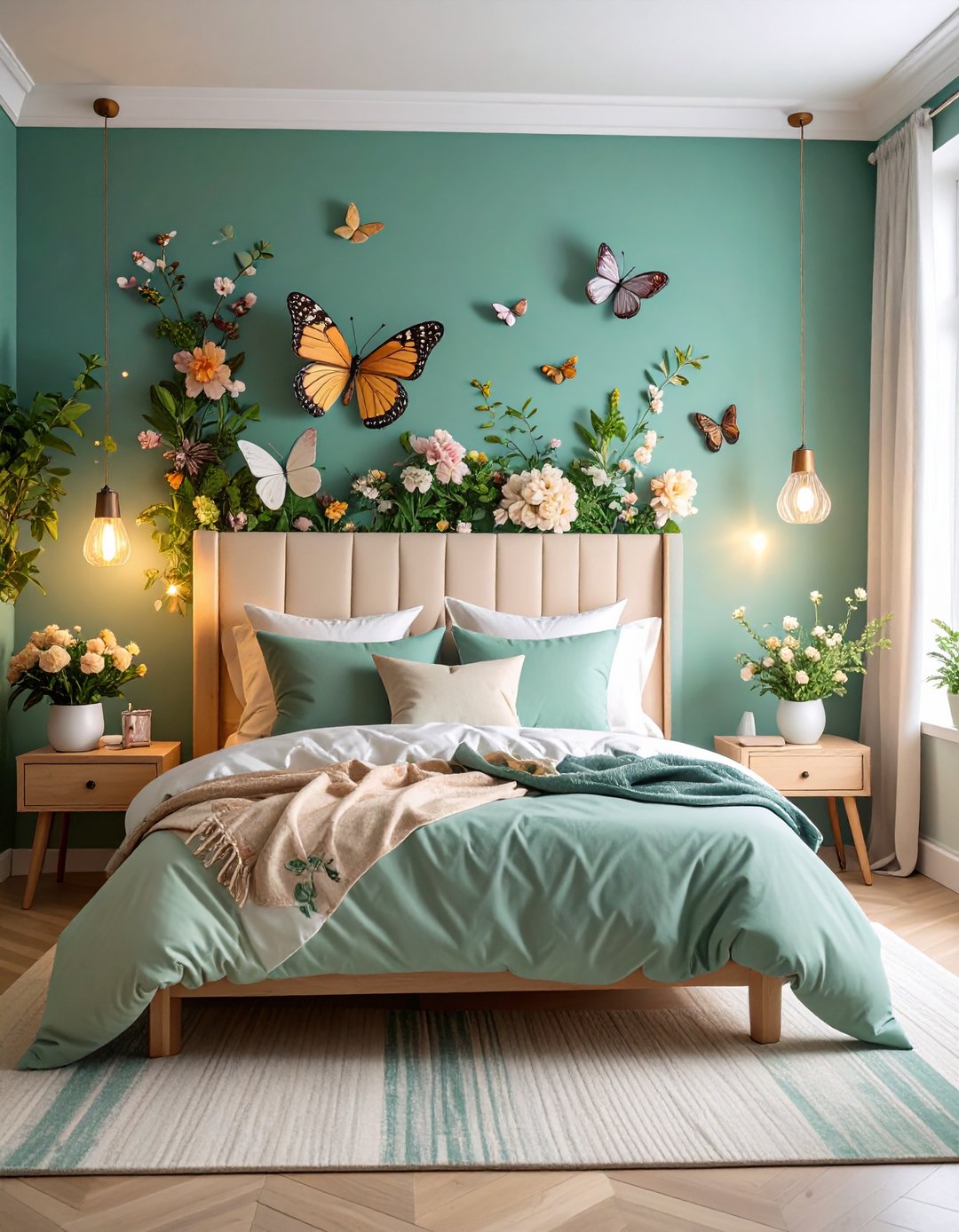 24 Butterfly-themed Room Ideas: Delicate Color Palette - Too Much Time