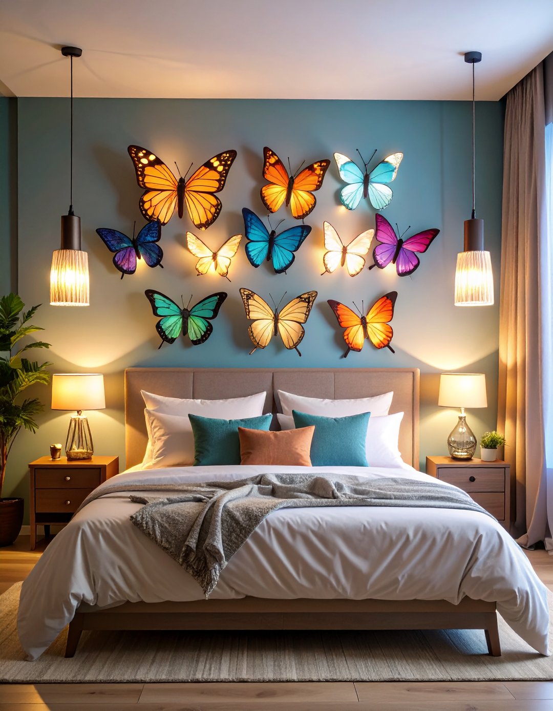 24 Butterfly-themed Room Ideas: Delicate Color Palette - Too Much Time