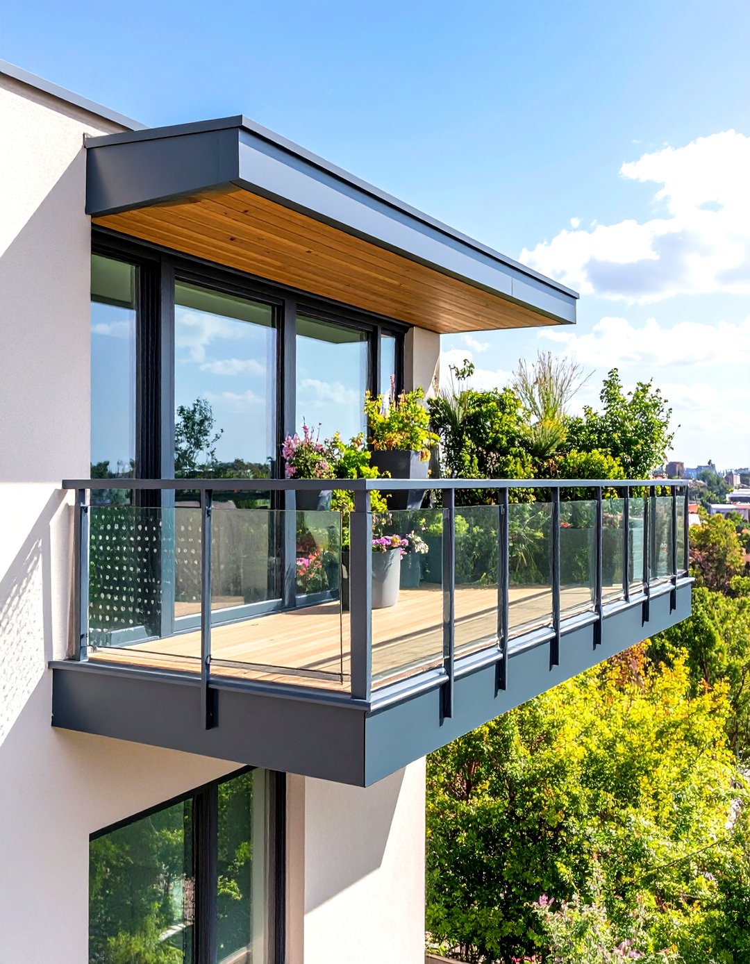 24 Cantilever Balcony Ideas to Maximize Small Outdoors - Too Much Time