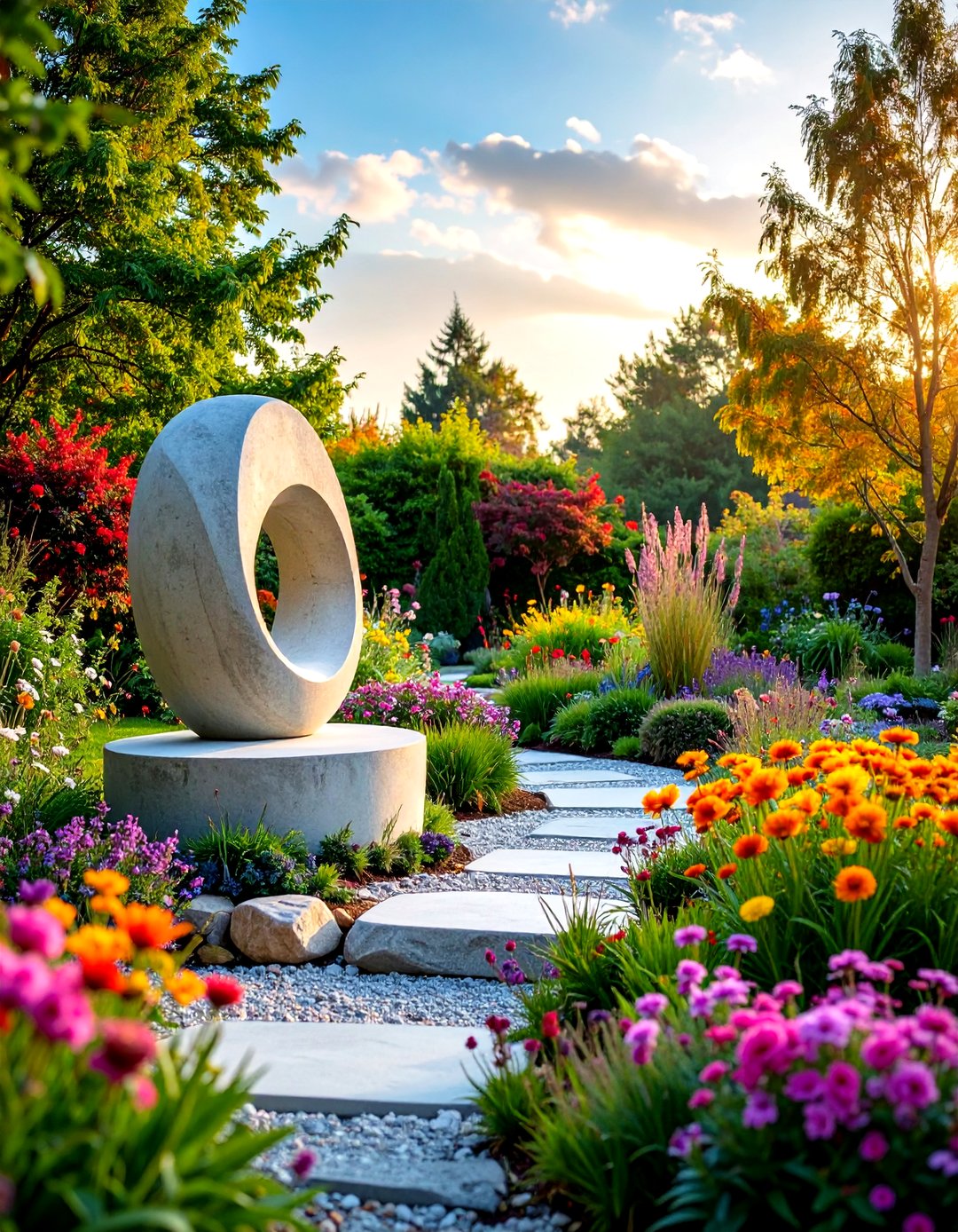 24 Concrete Garden Ideas for Lush Greenery and Water Features - Too ...