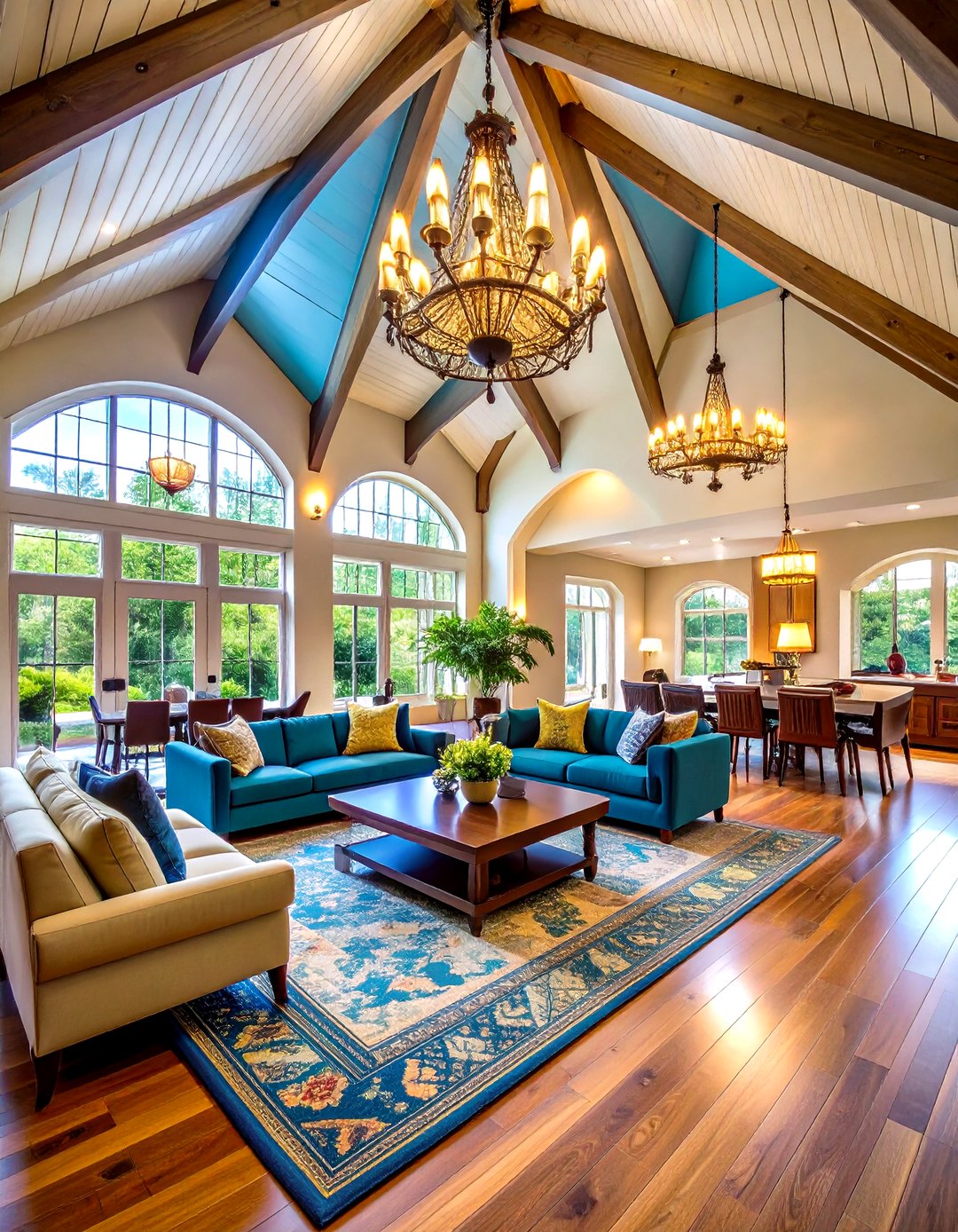 24 Cathedral Ceiling Ideas to Elevate Spaces with Drama - Too Much Time