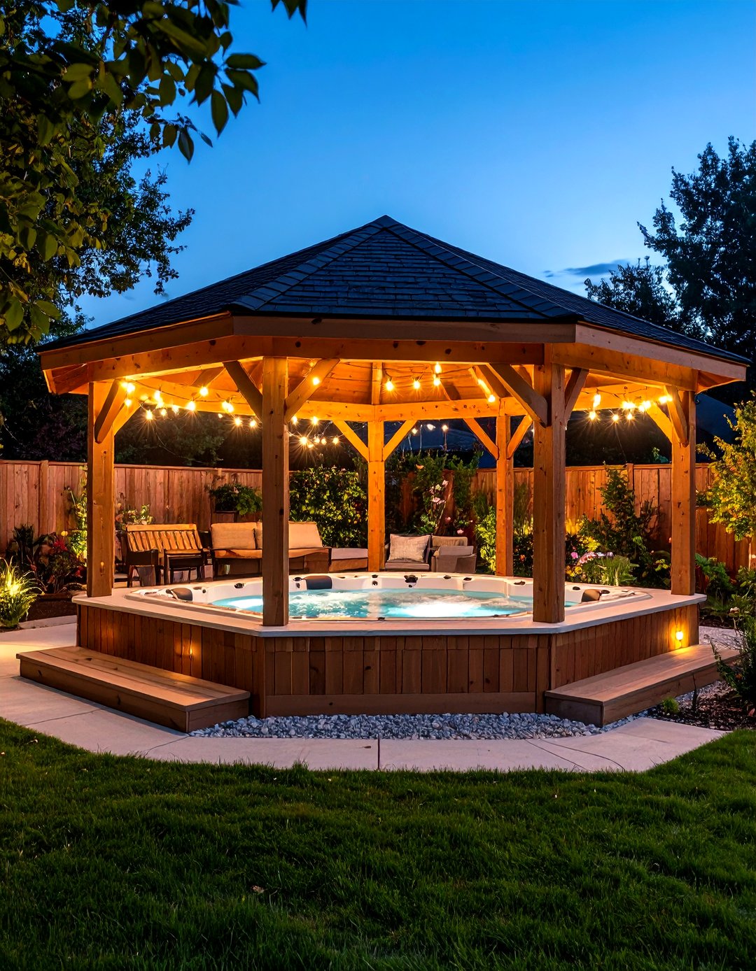 24 Spa Spaces: 24 Hot Tub Enclosure Ideas Outdoors - Too Much Time