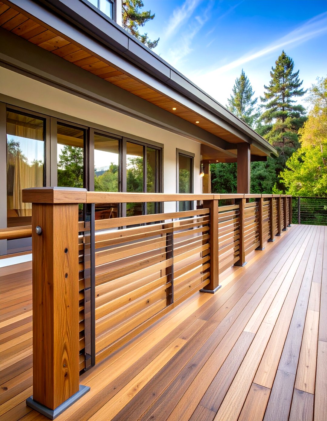 24 Ideas for Decks: 24 Horizontal Deck Railing Ideas - Too Much Time