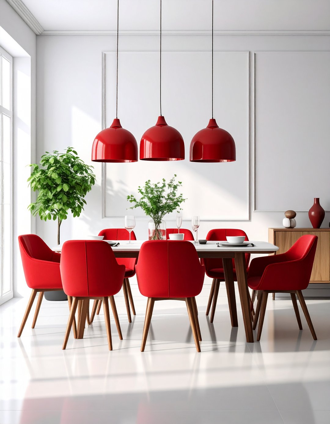 24 Red Dining Room Ideas for Vibrant, Cozy Meals Daily - Too Much Time