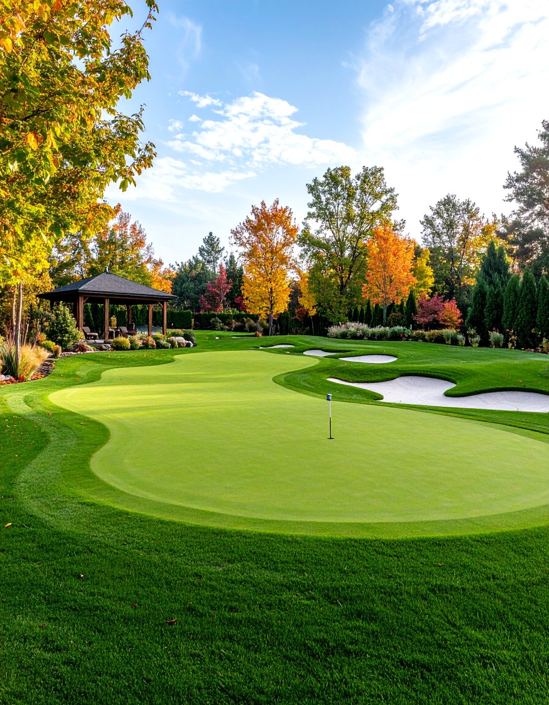 24 Backyard Putting Green Ideas for Home Practice Areas - Too Much Time