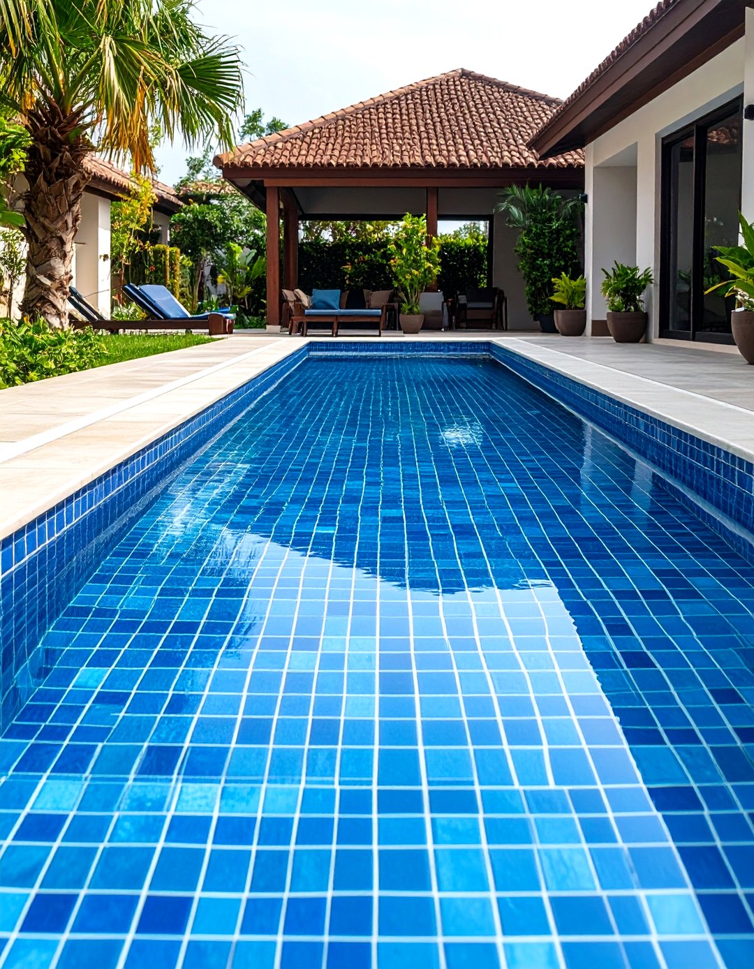 24 Waterline Pool Tile Ideas for a Stylish Poolside Update - Too Much Time