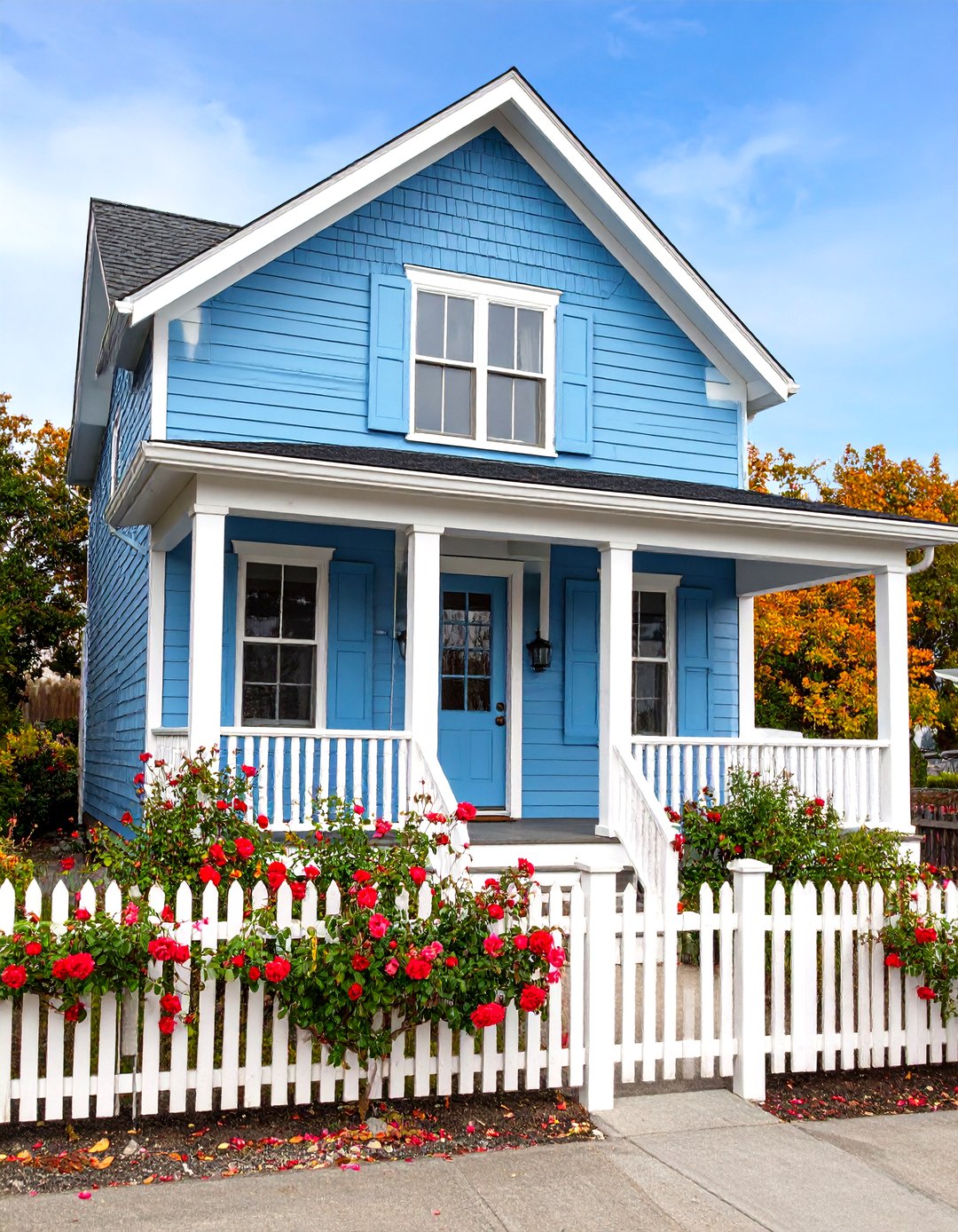 24 Light Blue House Exterior Ideas to Boost Curb Appeal - Too Much Time