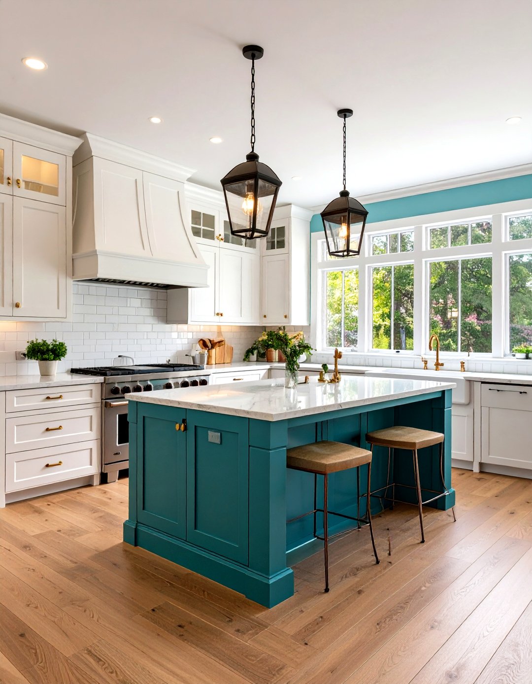 24 Teal and White Kitchen Ideas to Brighten Spaces - Too Much Time