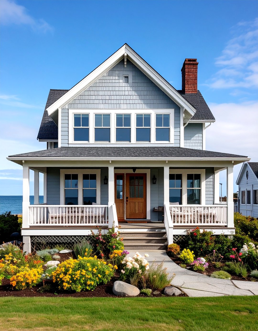 24 Light Grey House with White Trim Design Ideas: Tips - Too Much Time