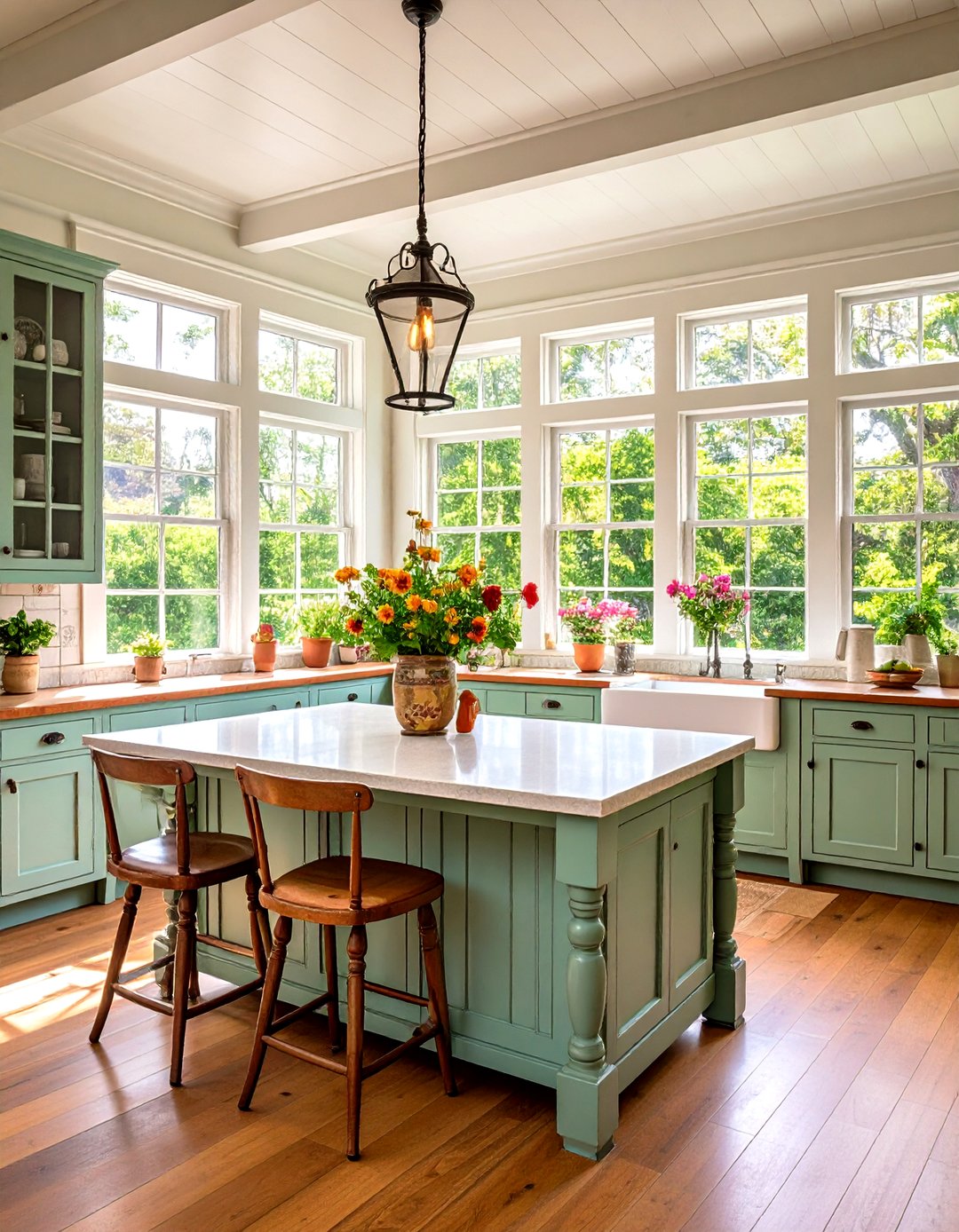 24 Sunroom Kitchen Ideas for Bright, Cozy Meals At Home - Too Much Time