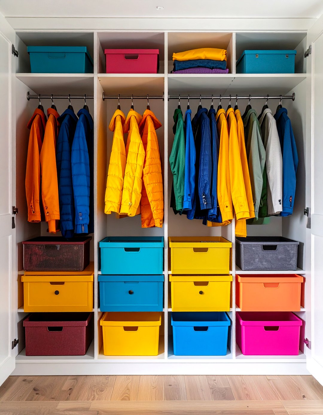 24 Coat Closet Ideas for a Sleek Organized Entry Today - Too Much Time