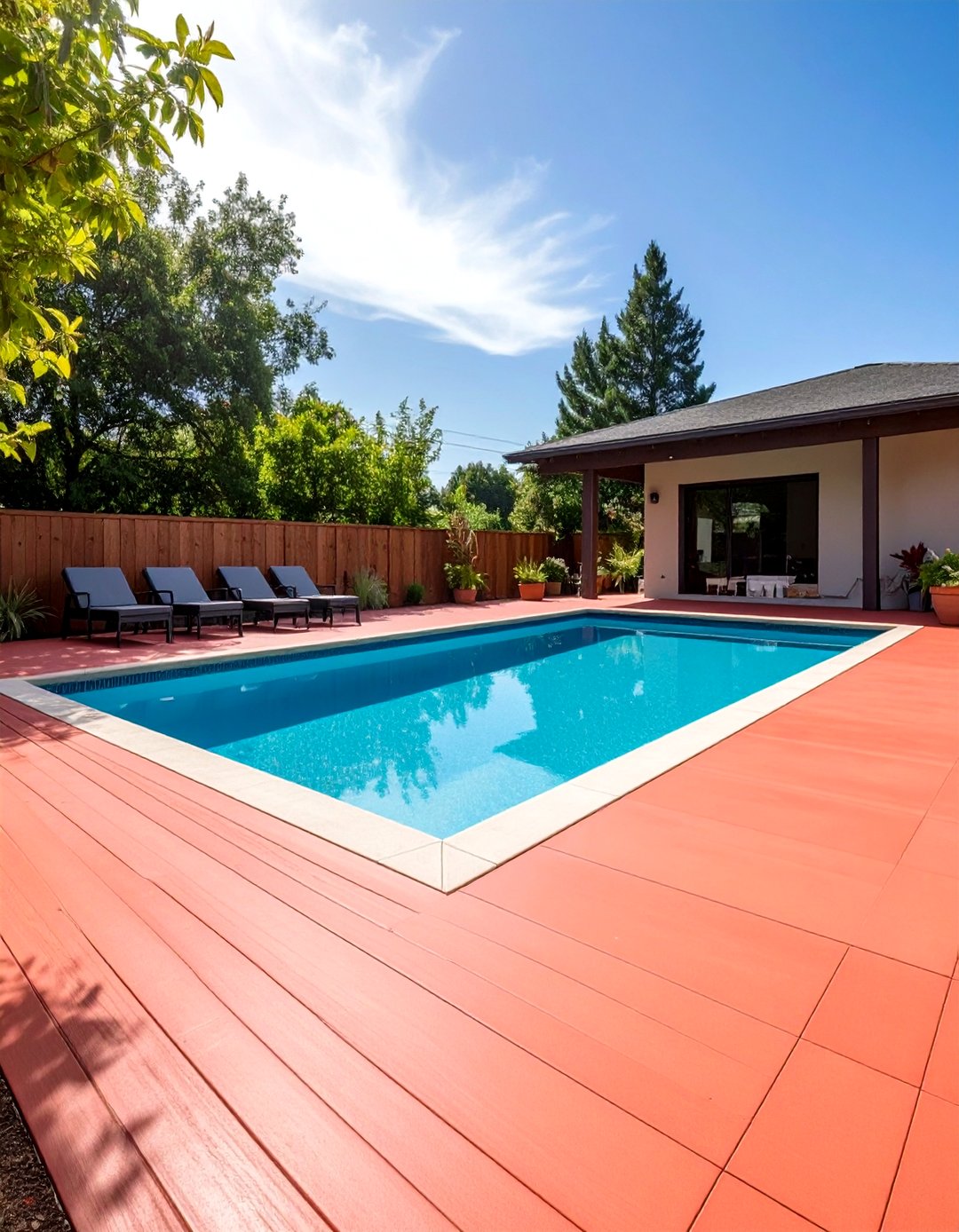 24 Concrete Pool Deck Ideas to Upgrade Outdoor Spaces - Too Much Time