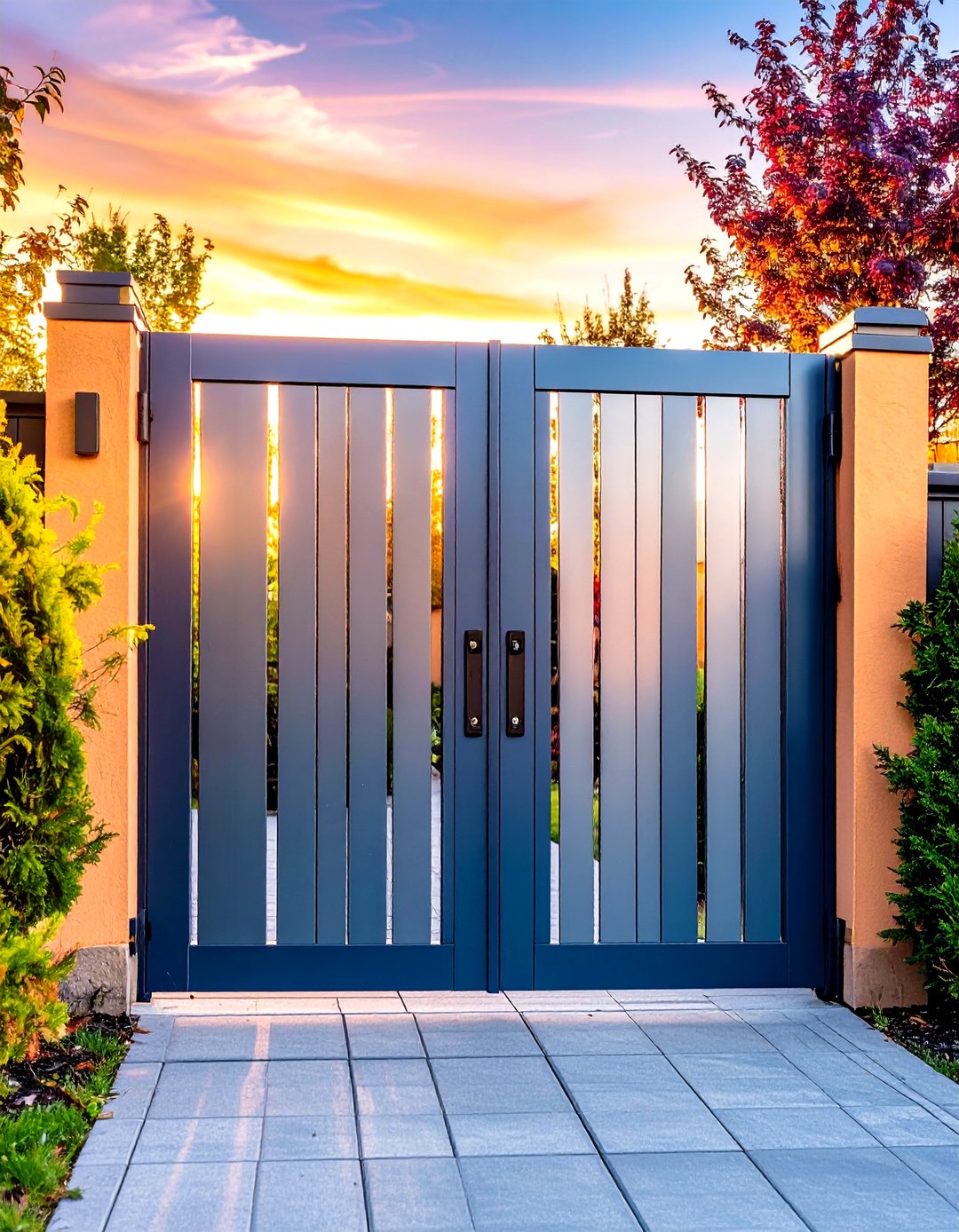 24 Handy Ideas with 24 Front Gate Ideas for Curb Appeal - Too Much Time