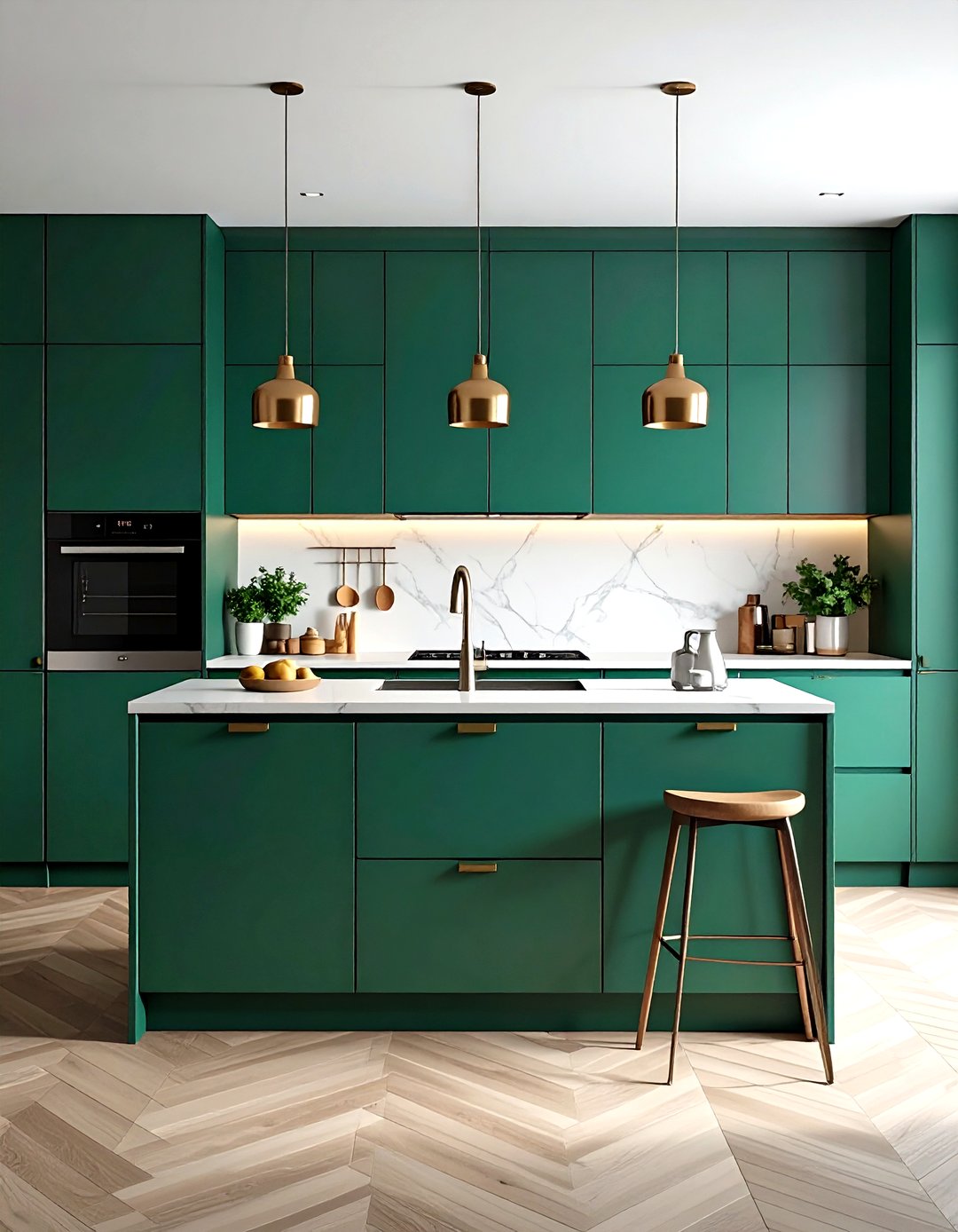 24 Emerald Green Kitchen Ideas to Brighten Meals Daily - Too Much Time