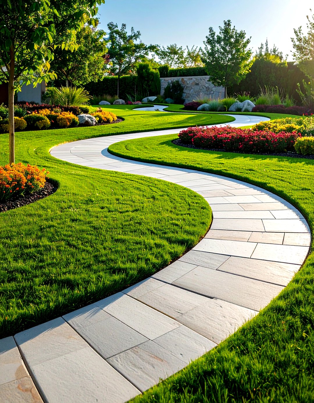 24 Curved Walkway Ideas for Outdoors and Walkways Today - Too Much Time