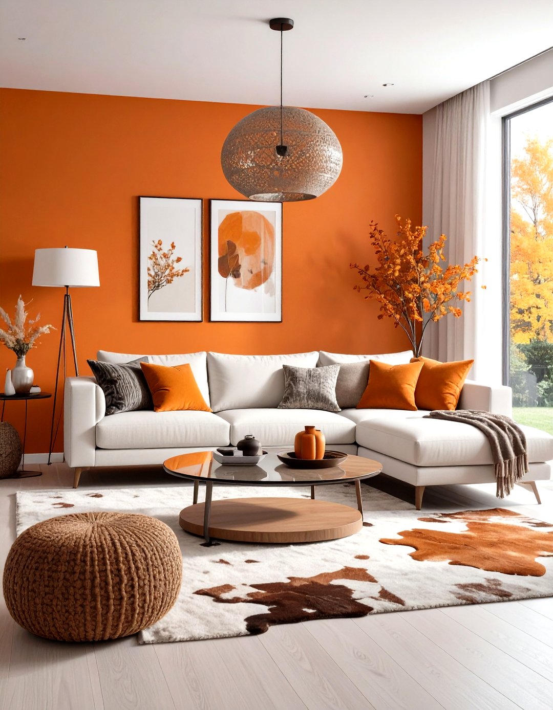 24 Orange Accent Wall Ideas for Bold Color Schemes - Too Much Time