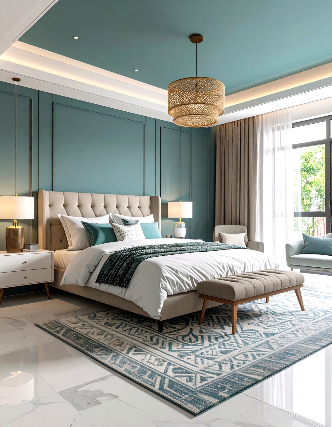 24 Teal and Grey Bedroom Ideas for Serene Retreats - Too Much Time