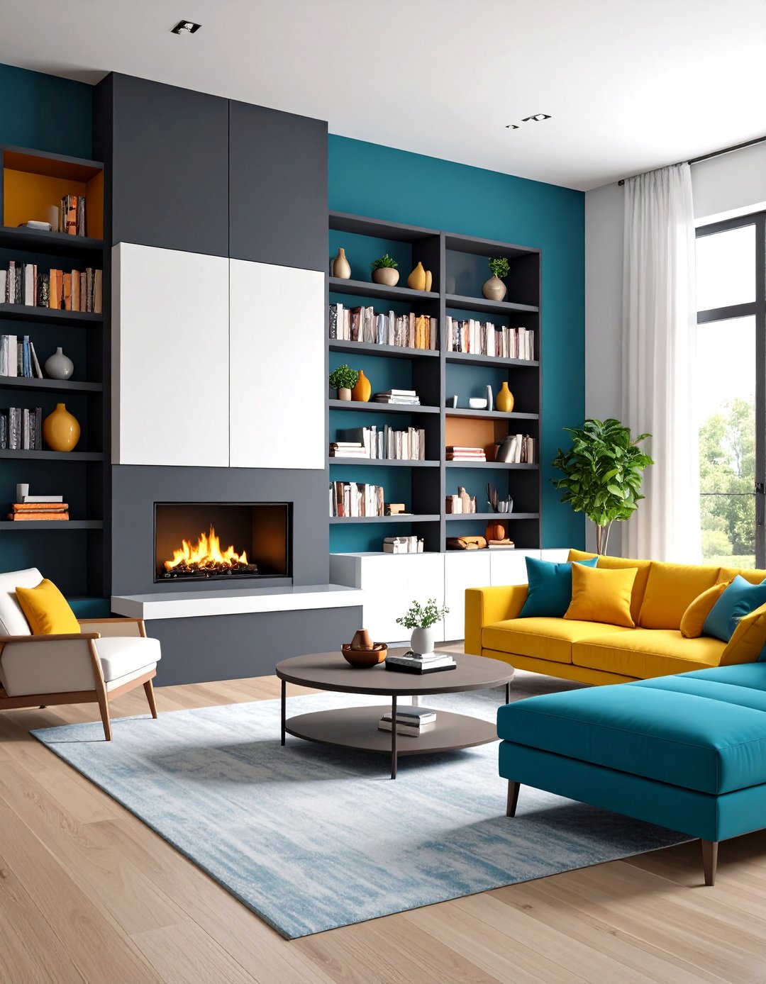 24 Fireplace with Bookshelves for Stylish Warmth Ideas - Too Much Time