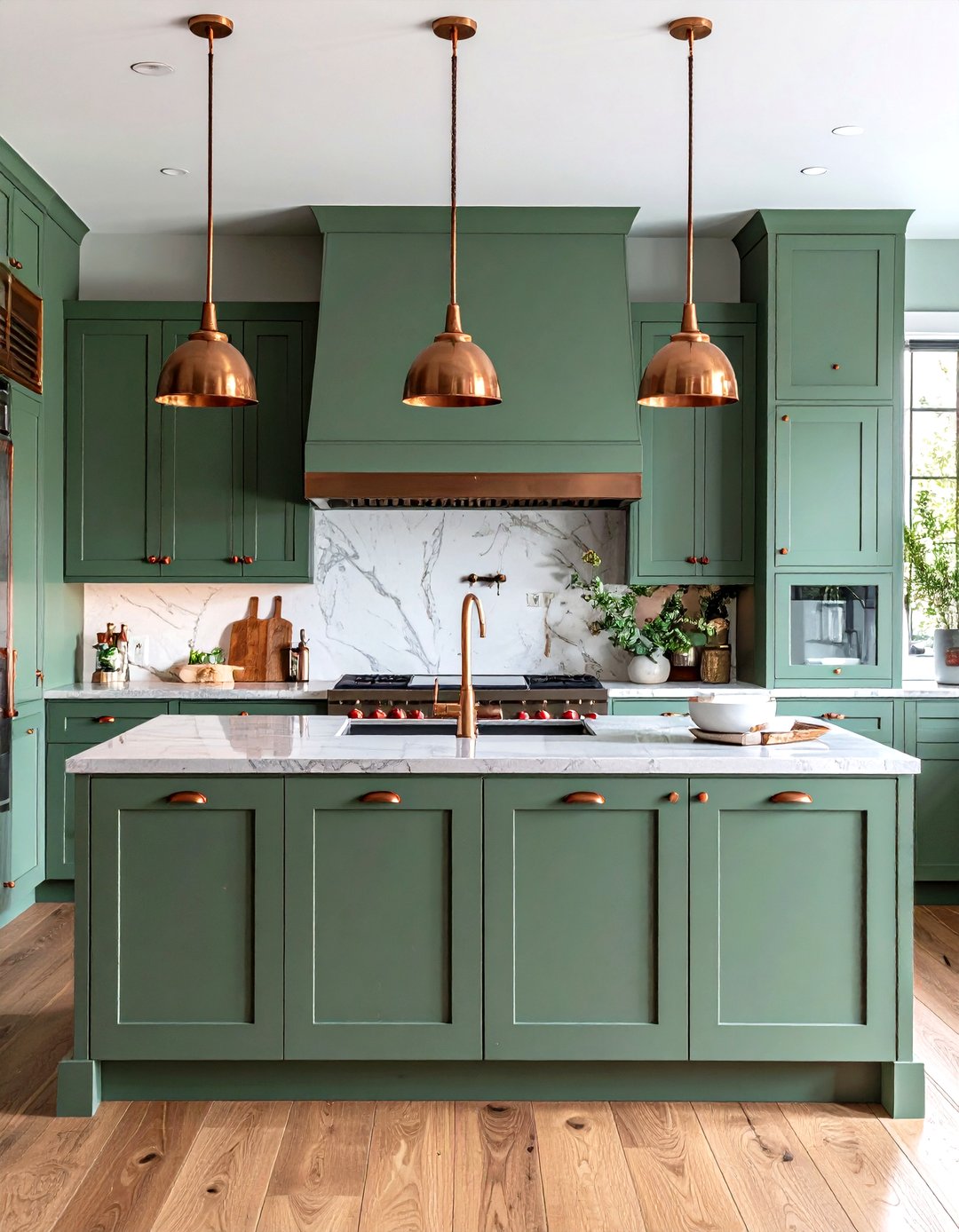 24 Rustic Sage Green Kitchen Cabinets for Warm Neutrals - Too Much Time