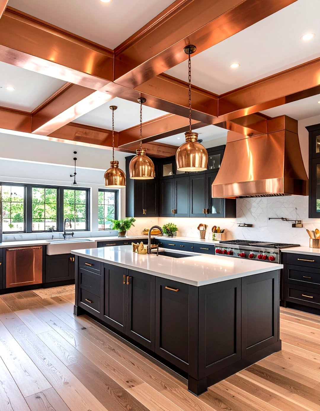 24 Black and Copper Kitchen Ideas for Warm Design Today - Too Much Time
