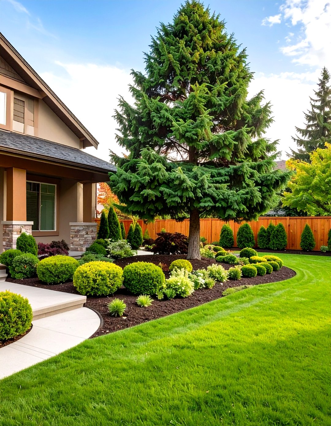 24 Front Yard Evergreen Landscaping Ideas: Expert Tips - Too Much Time