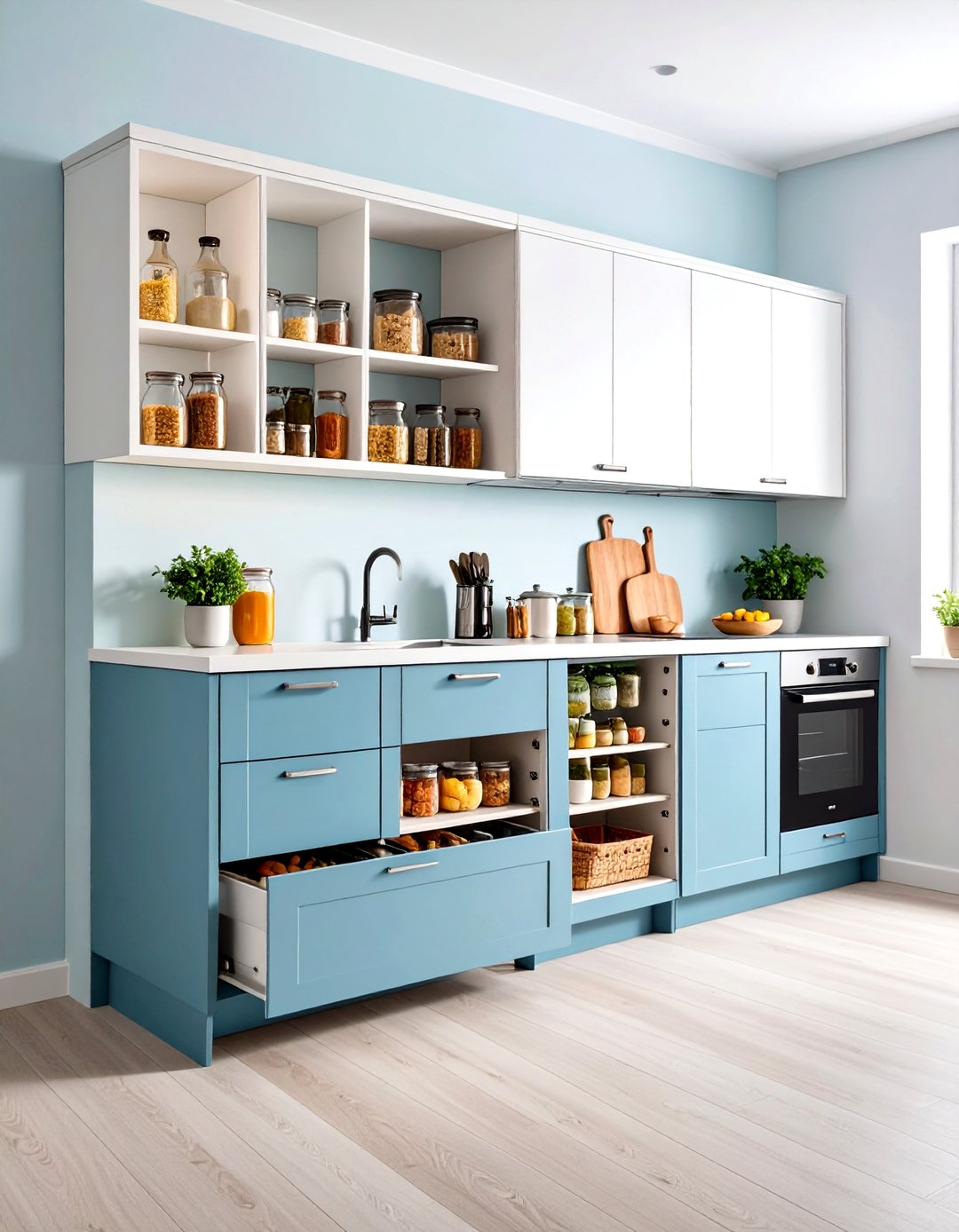 24 Larder Cupboard and Pantry Ideas for a Tidy Kitchen - Too Much Time
