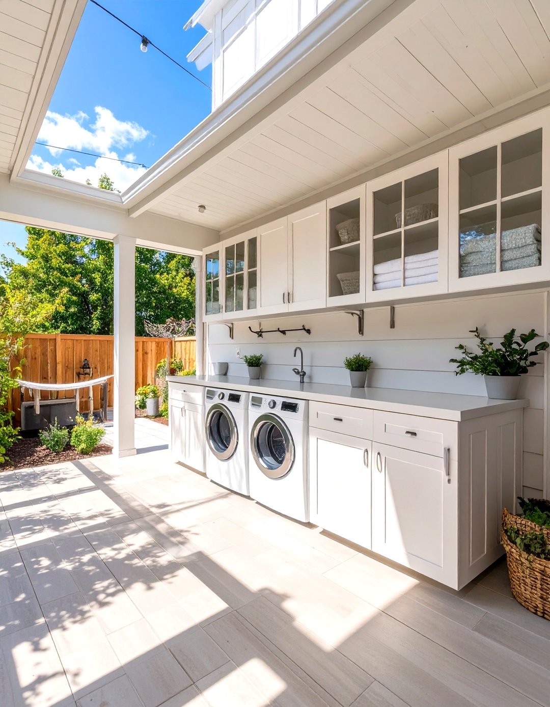24 Outdoor Laundry Area Design Ideas for Easy Chores - Too Much Time