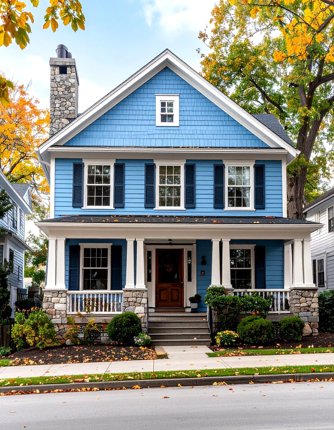 24 Light Blue House Exterior Ideas to Boost Curb Appeal - Too Much Time