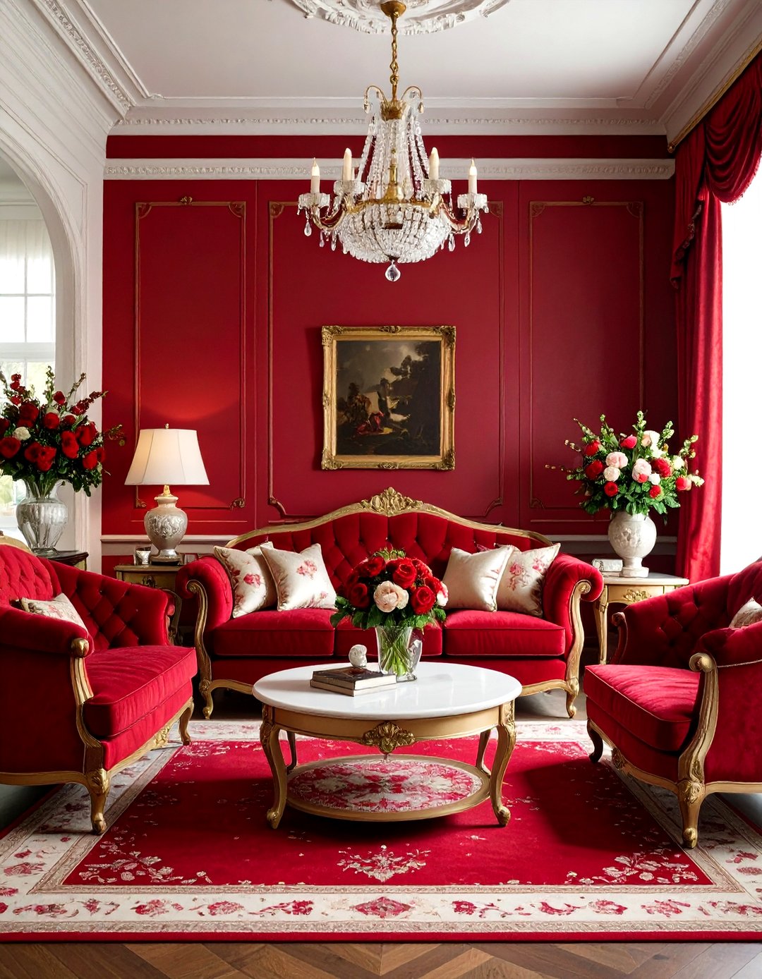 24 Red Living Room Ideas: Inspiring Color and Decor - Too Much Time
