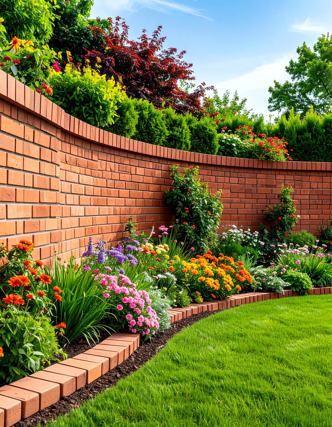 24 Brick Fence Ideas to Boost Curb Appeal and Privacy - Too Much Time