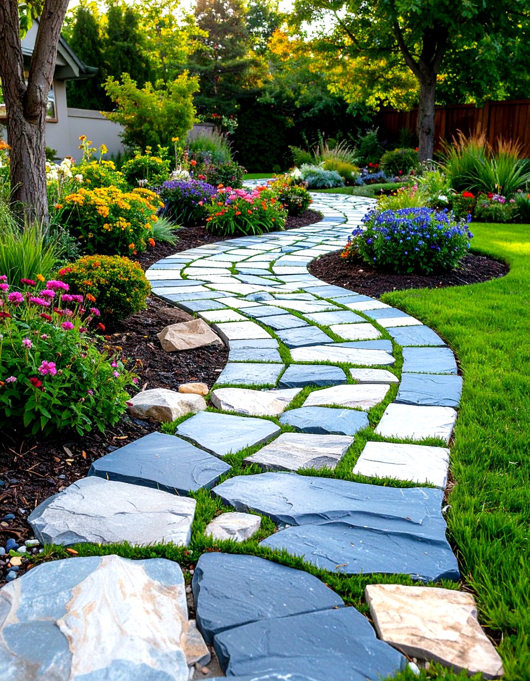 24 Front Walkway Ideas to Create Welcoming Entrance - Too Much Time