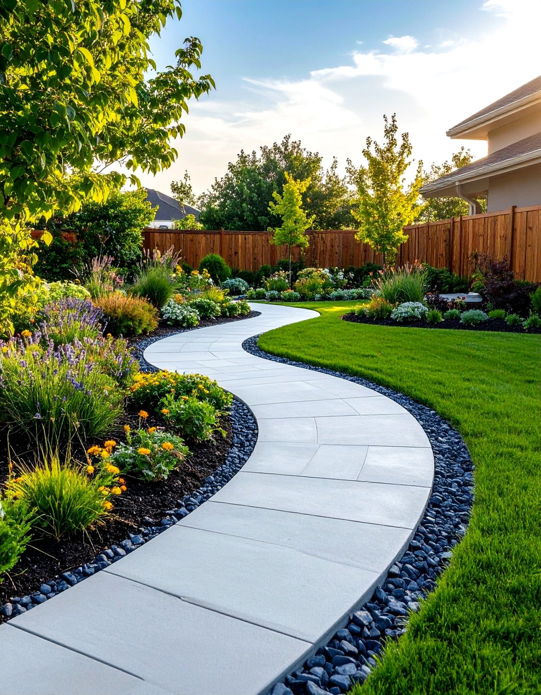 24 Curved Walkway Ideas for Outdoors and Walkways Today - Too Much Time